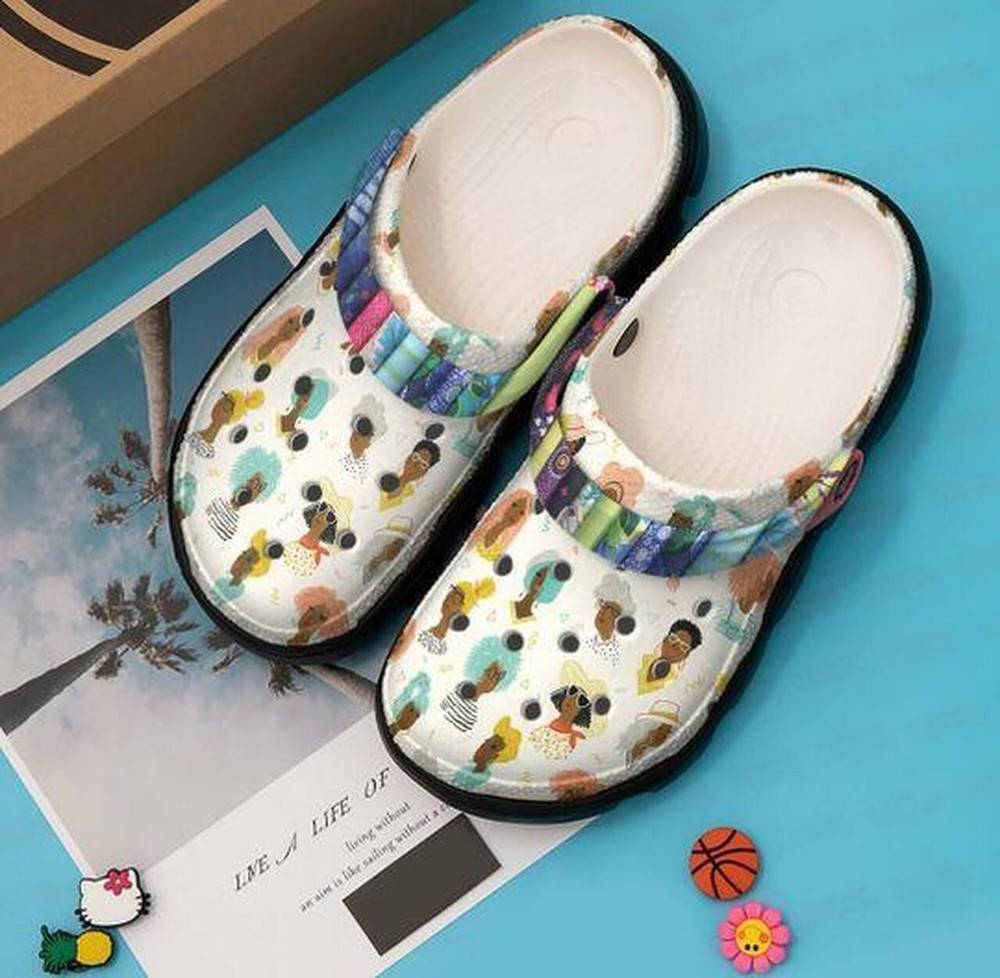 Black Women Icon Personalized 202 Gift For Lover Rubber clog Crocs ...