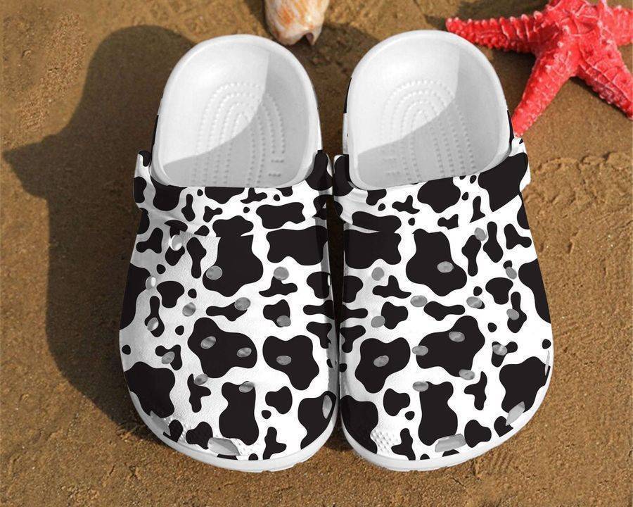 Cow Pattern Skin Dairy Farmer Cattle Lovers Birthday Him clog Crocs ...
