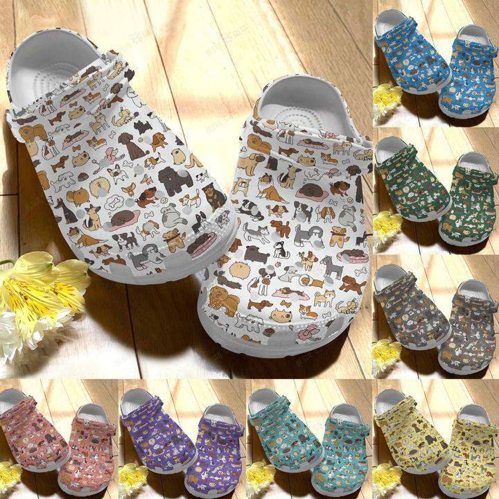 Dog Color Series Crocs Classic Clogs Shoes - 365crocs