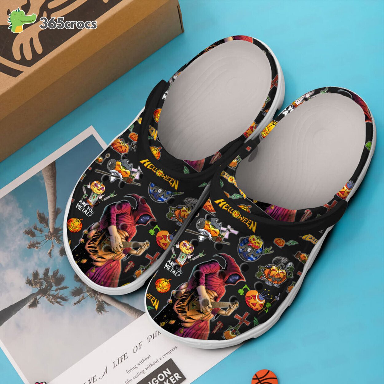 Helloween Band Music Inspired Comfort Clog Shoes Distinct Design - 365crocs