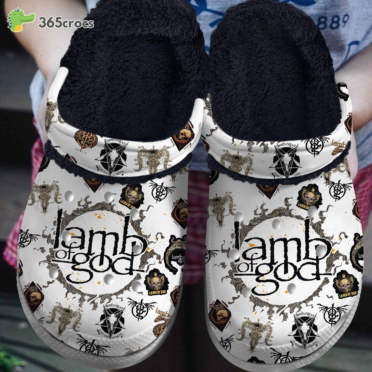 Lamb Of God Iconic Tracks Comfortable Lined Crocs Music Collection ...