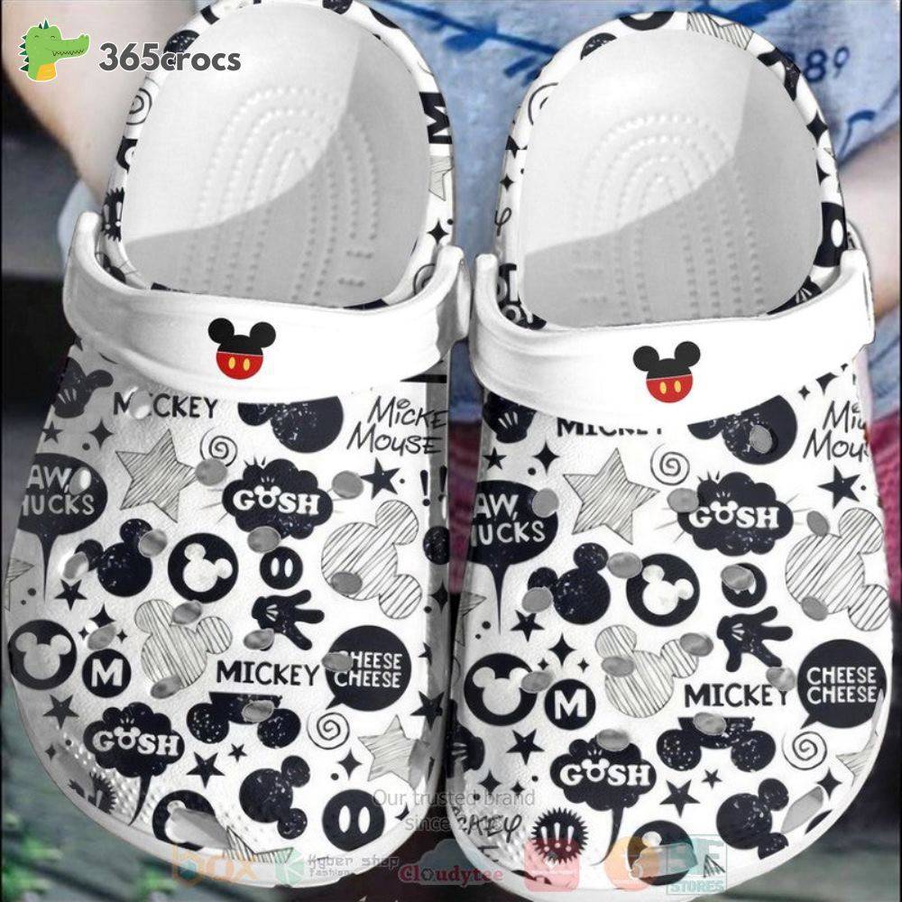 Mickey Mouse Gosh Cheese Crocs Clog Shoes - 365crocs