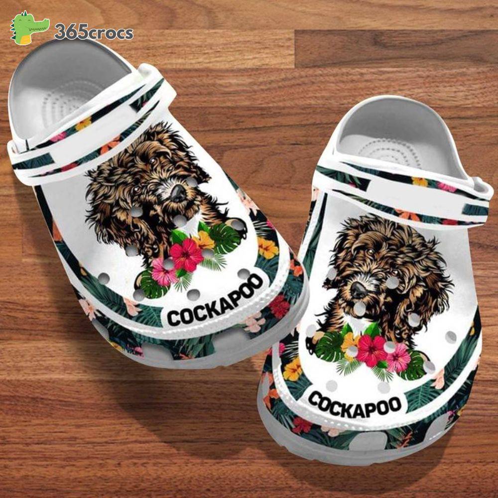 No Customized Name Cockapoo Dog Tropical Hawaiis, Cockapoo Dog Clog ...