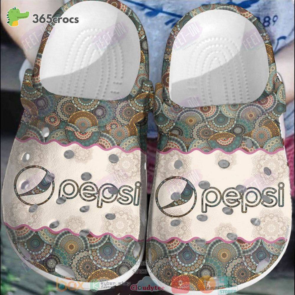 Pepsi Pattern Crocs Clog Shoes - 365crocs
