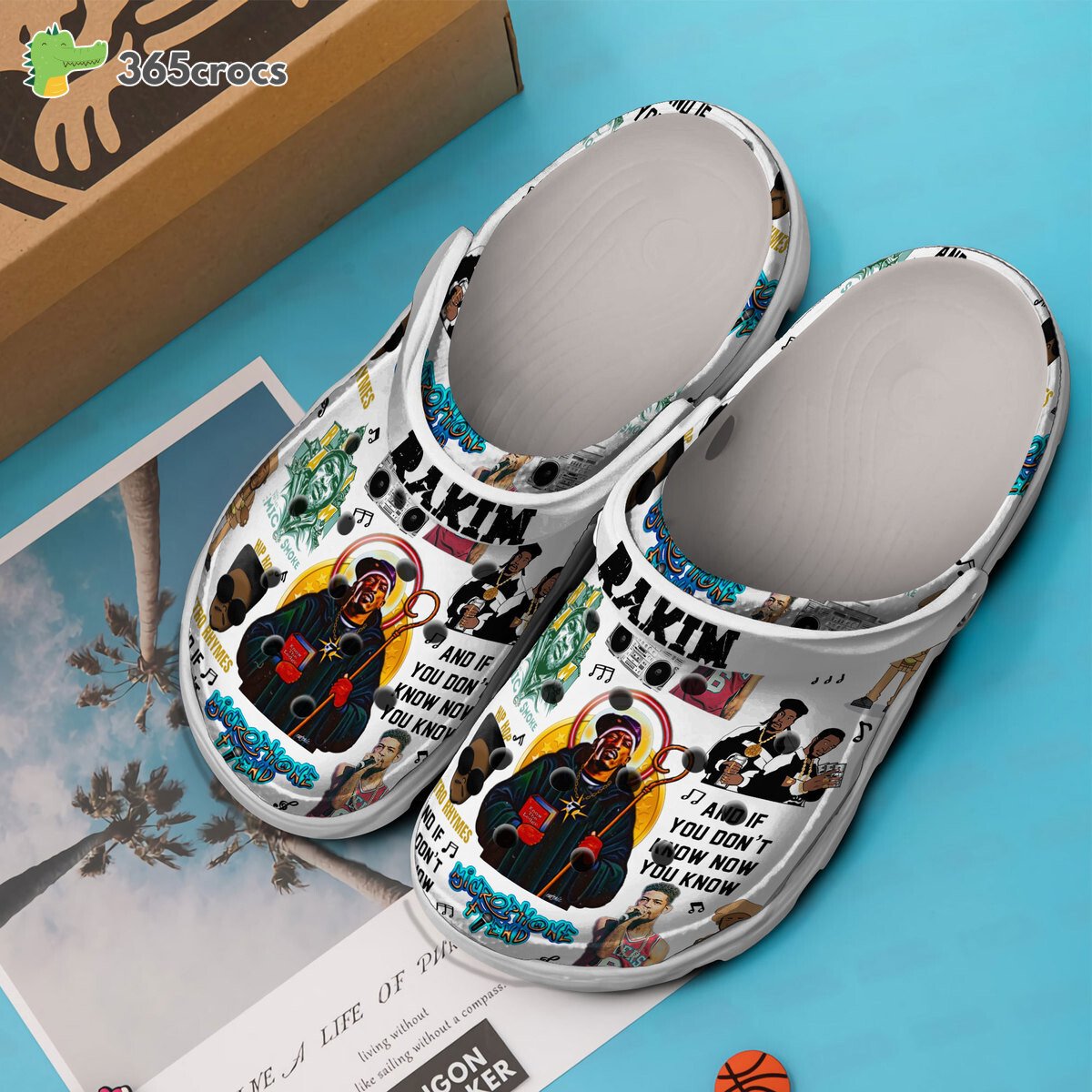 Rakim Edition Comfortable Crocs Clogs Hip Hop Pioneer Legendary Beats ...