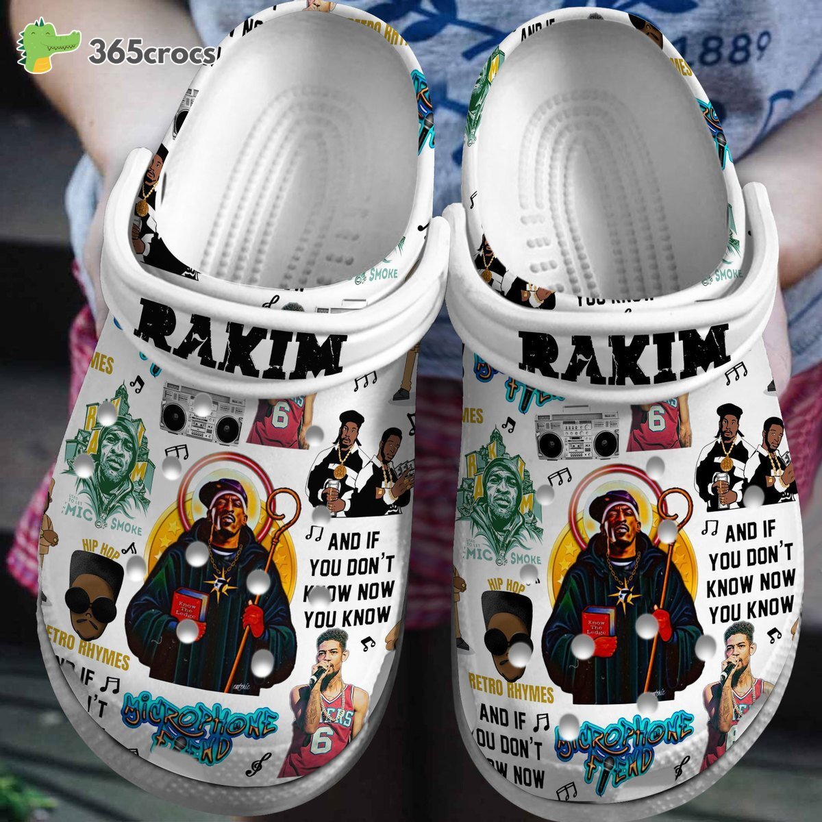 Rakim Edition Comfortable Crocs Clogs Hip Hop Pioneer Legendary Beats ...