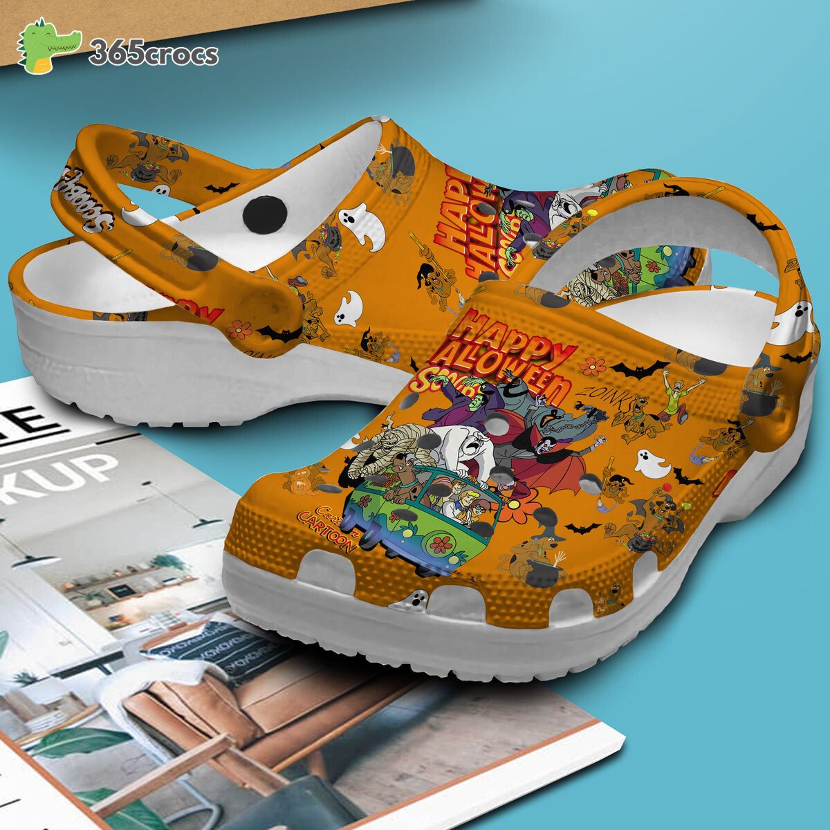 Scooby Doo Cartoon Comfort Crocs Clogs Shoes Distinct Animated Theme ...