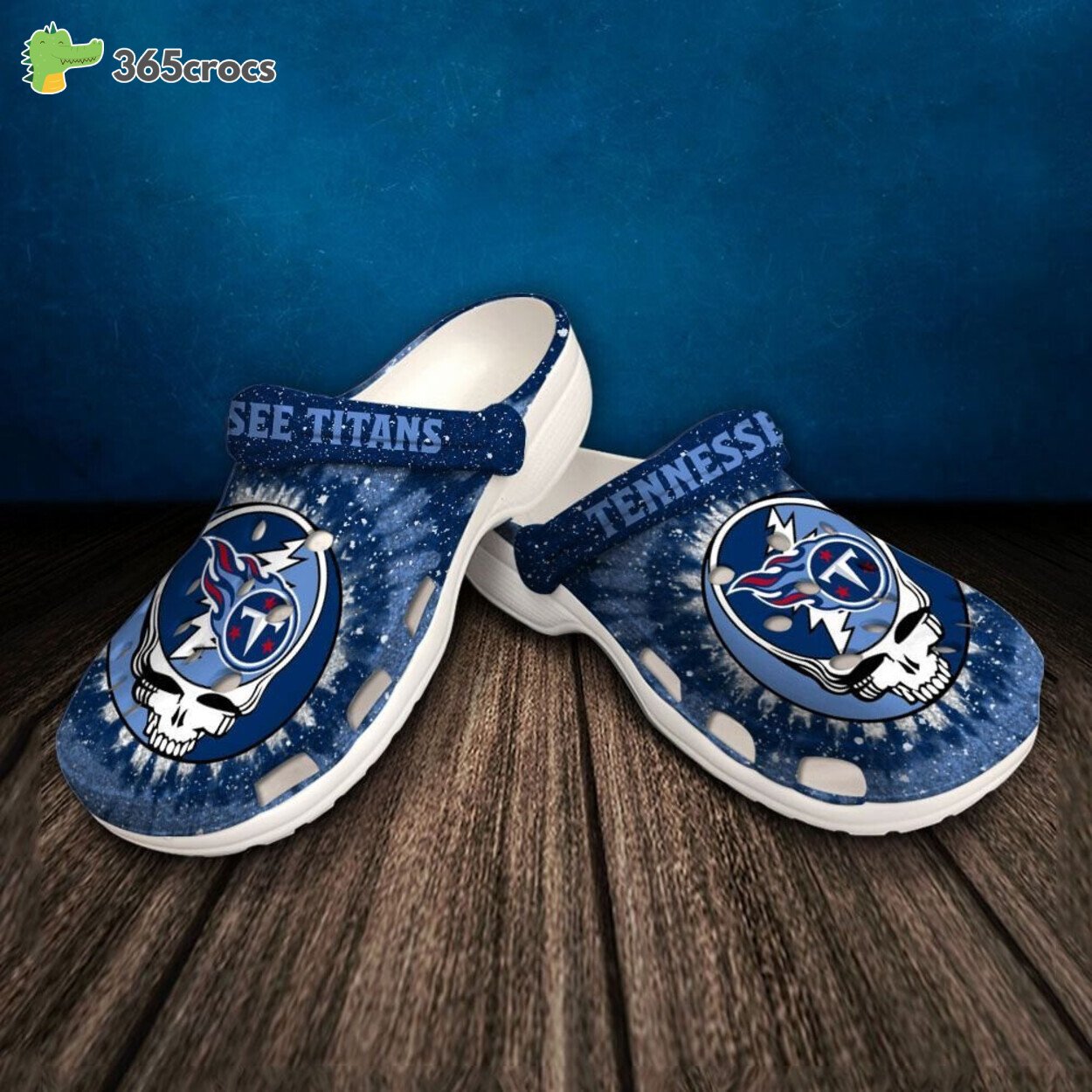 Tennessee Titans Football Team Custom Named Elegance on Clog Footwear ... Tennessee Titans Football Team Custom Named Elegance on Clog Footwear ...