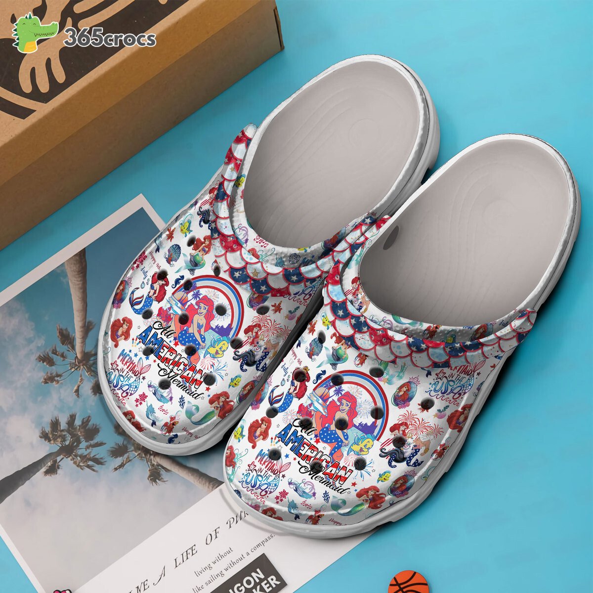 The Little Mermaid Animation Comfortable Crocs Clogs Movie Collection ...