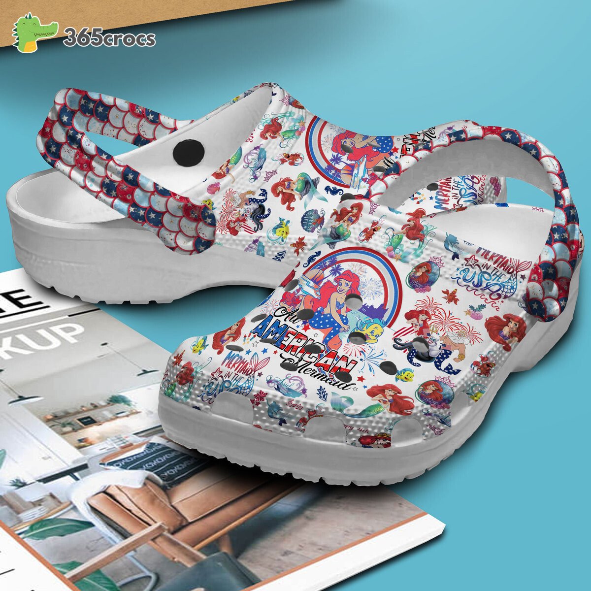 The Little Mermaid Animation Comfortable Crocs Clogs Movie Collection ...